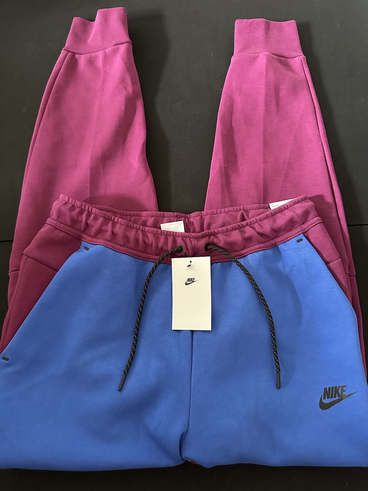Nike Sportswear Mens Medium Tech Fleece Joggers Royal Sangria CU4495 ...