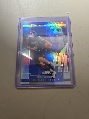 2003-04 DIRK NOWITZKI FLEER SHOWCASE NBA 2K SEASON CARD. DALLAS ...