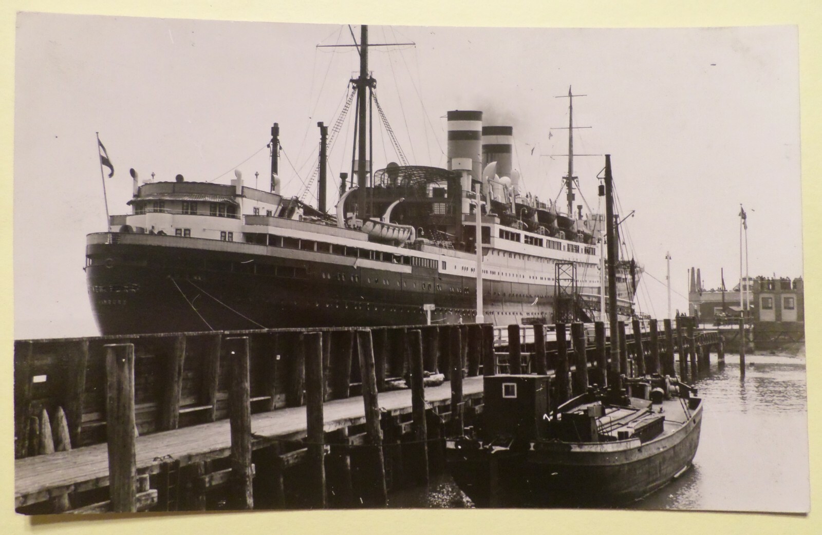 ss New York . Hamburg America Line . Cruise Ship Ocean Liner Boat WW II ...