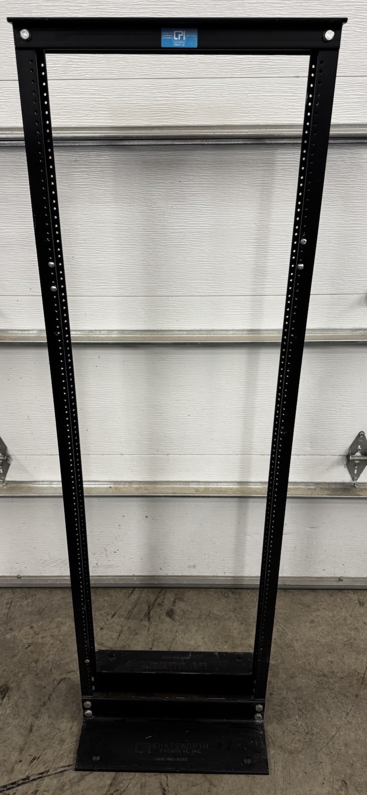 CPI Chatsworth Aluminum Open Air A/V Server Rack 19"66" Black anodized ...