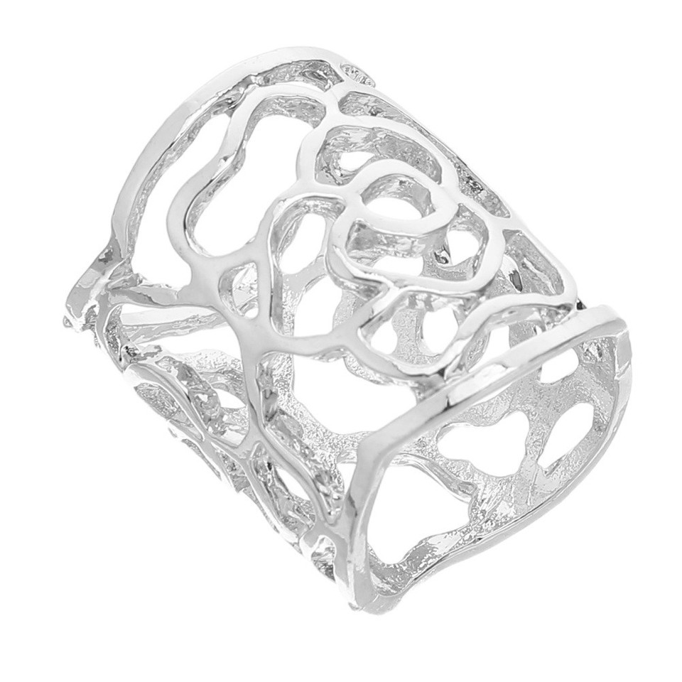 Scarf Rings and Slides for Scarves Shawl Buckle Fashion Hollow Rose ...
