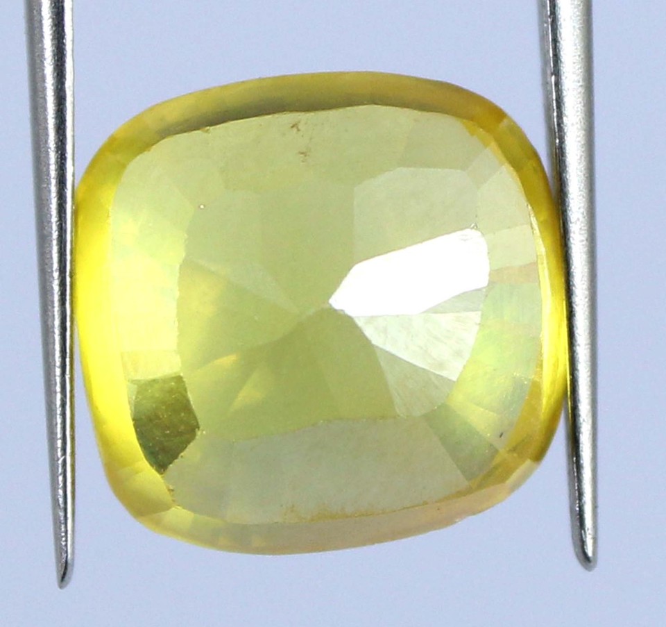 12.30 Ct Natural Cushion Srilankan Yellow Spinel Loose Gemstone ...