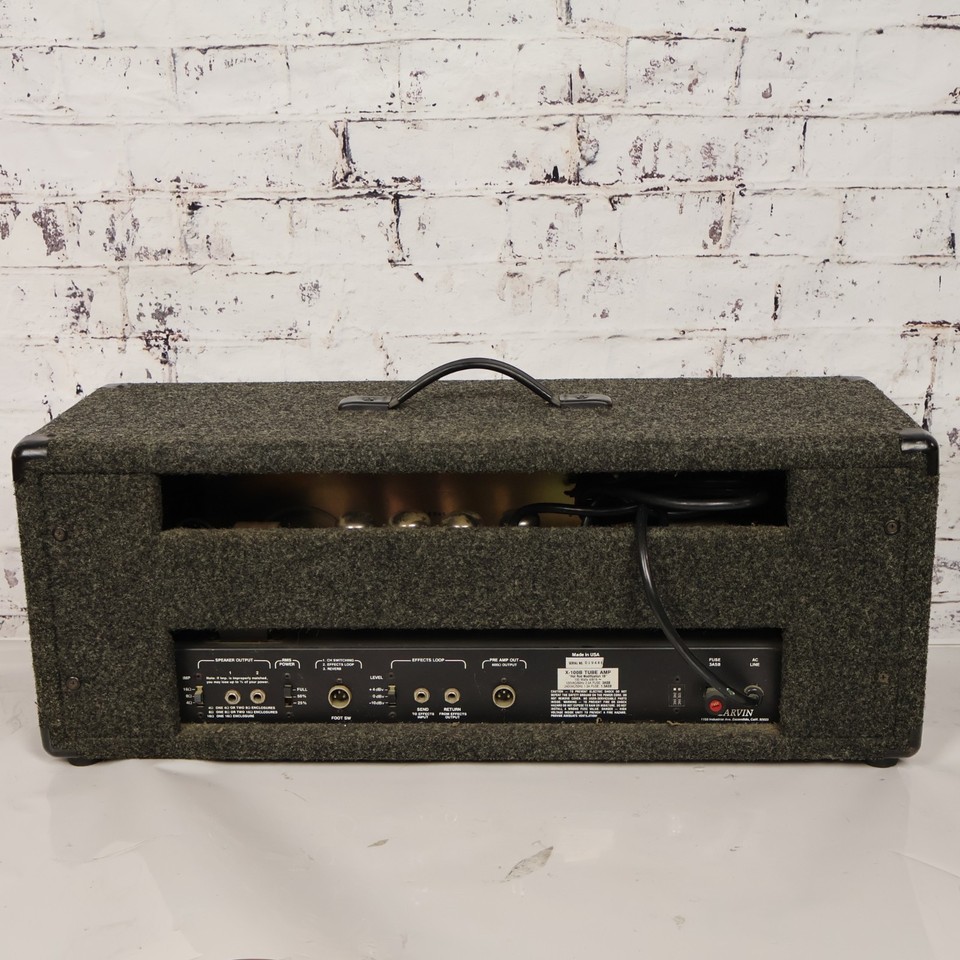 Carvin X-100B Hot Rod Mod 100W Tube Guitar Amp Head with Cover | eBay