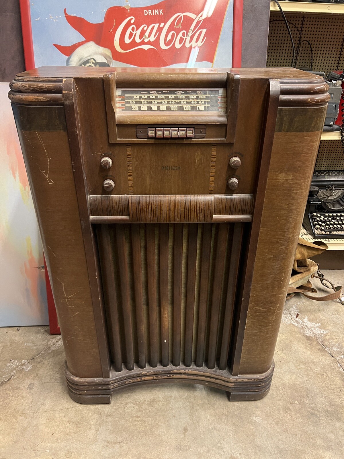 Philco Tube Radio Tube Console Radio Vintage 1942 | eBay