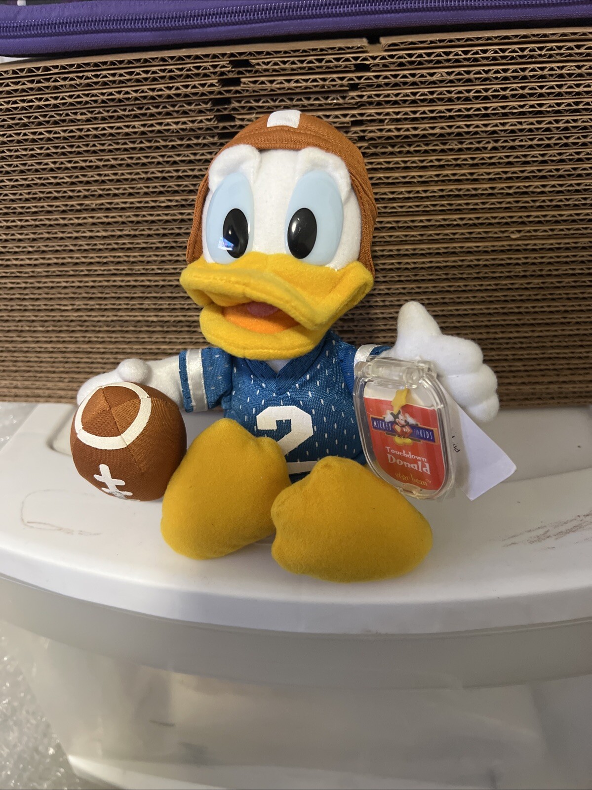 Mattel 8" Donald Duck Splish Splash Star Bean Bag Plush Toy Fischer ...