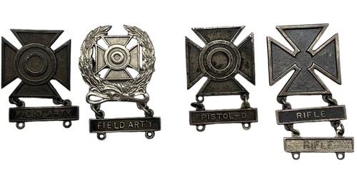 WWII US Army Marksmanship Shooting Badges Pins Lot Rifle Field ...