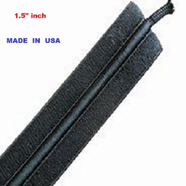 Drawstring elastic 1.5" inch 5,10,15,20 yard white/ BLACK ( USA ) Free ...