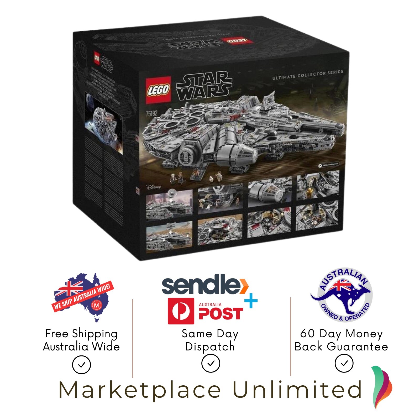 LEGO 75192 Star Wars UCS Millennium Falcon 7,500 Pcs Ultimate ...