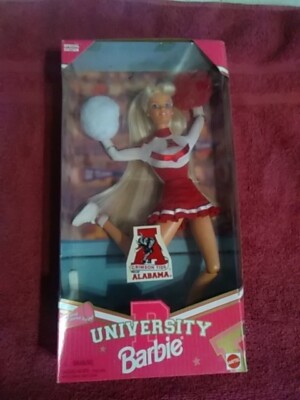 1996 University Barbie Cheerleader Crimson Tide Alabama Never Opened | eBay