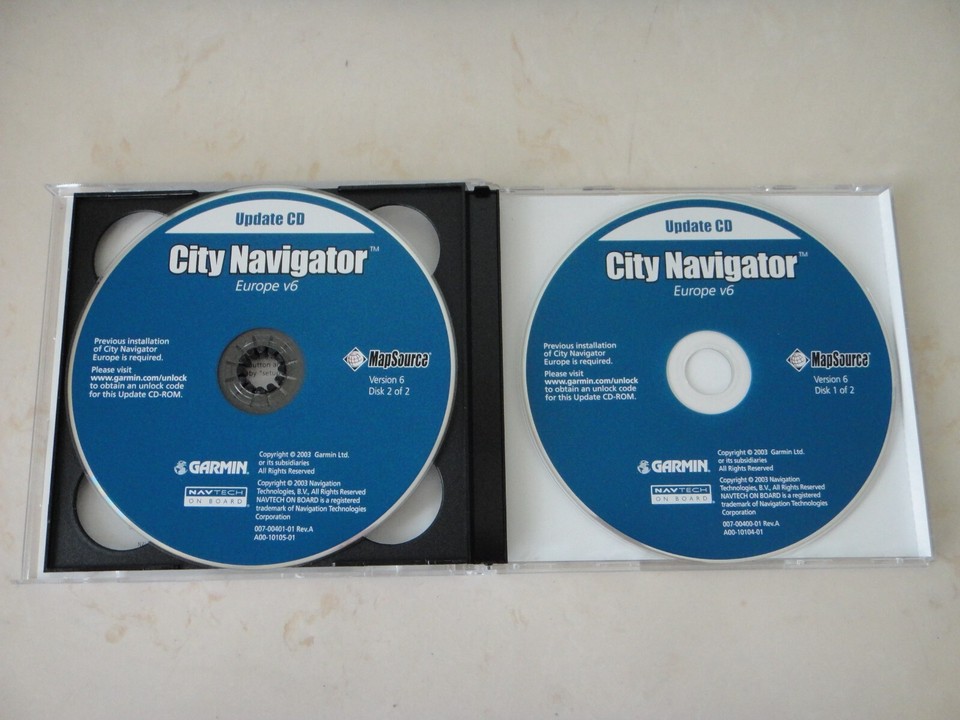 MapSource EUROPE City Navigator v6 Map Update GARMIN StreetPilot III ...