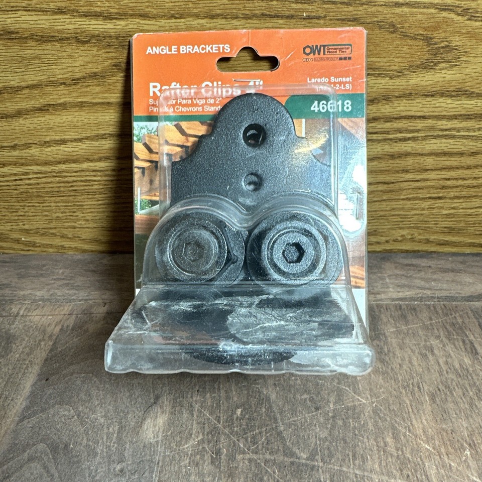 OZCO OWT 46618 Laredo Sunset 4 in. Rafter Clip Angle Brackets 2 Pack | eBay
