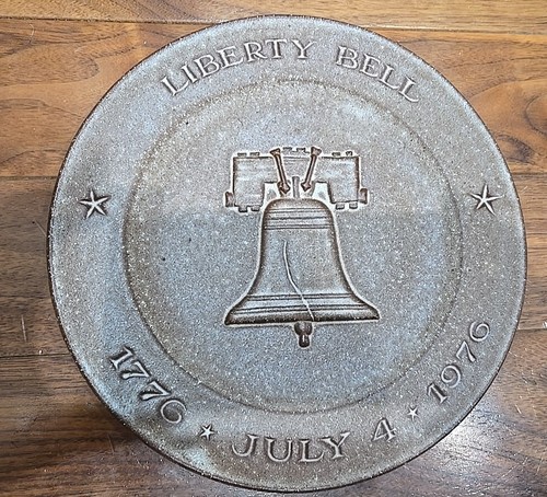 Peter Deneen Pottery American Bicentennial Liberty Bell Plate See ...