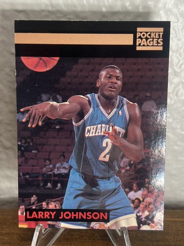 1992 Pocket Pages Larry Johnson #17 Charlotte Hornets | eBay
