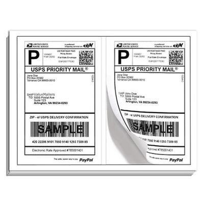 ULINE LASER Premium Self Adhesive 8 1/2'' x 5 1/2'' A4 Label - 2 Lables ...
