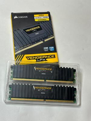 32GB (2x16GB) Corsair Vengeance LPX DDR4 Desktop Memory Ram 2400MHz ...