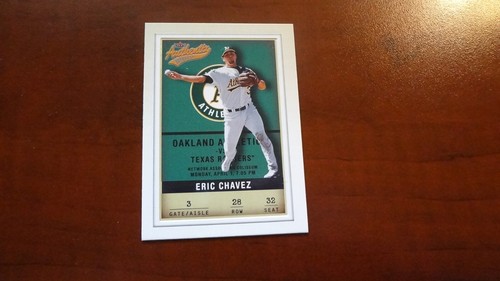 2002 FLEER AUTHENTIX #28 ERIC CHAVEZ BASEBALL CARD | eBay