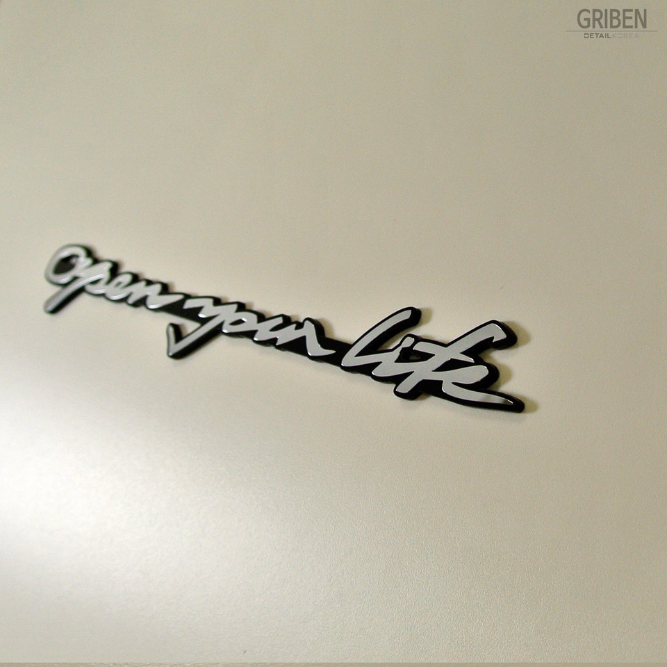 Griben Car Emblem Metal Sticker Chrome Slogan Badge 70238 8809558121104 ...