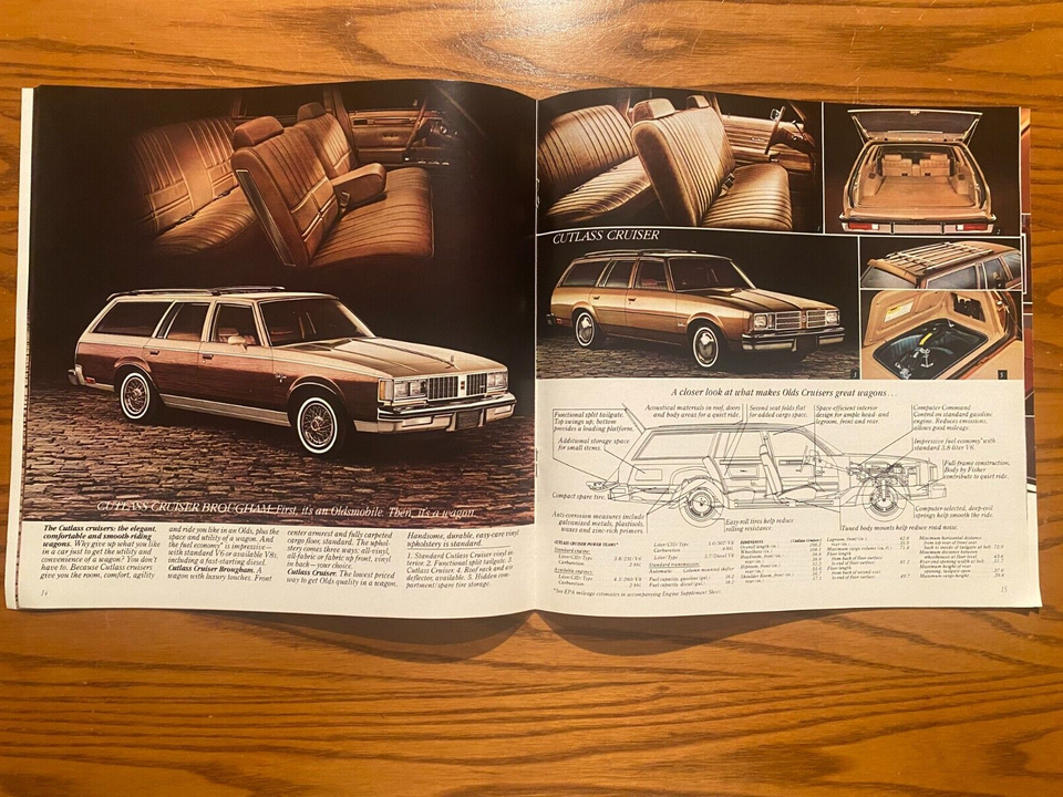 1981 Oldsmobile Sales Brochure - Cutlass, Cutlass Cruiser, Diesels, and ...