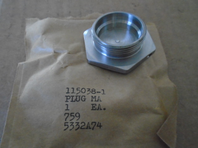 1 EA NOS AIRESEARCH / HONEYWELL MAGNETIC MACHINE THREAD PLUG P/N ...