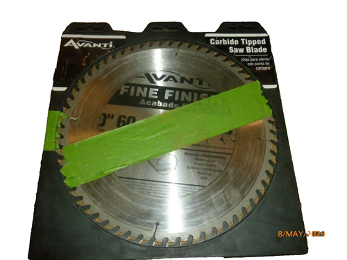 Avanti Fine Finish 10” 60 Teeth Carbide Tipped Saw Blade | eBay