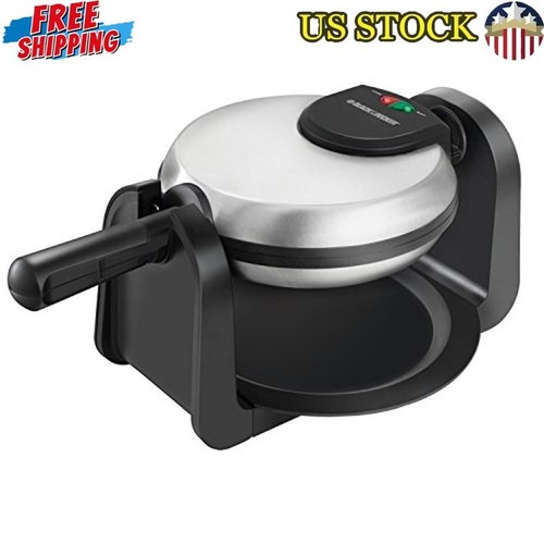 Flip Waffle Maker 7 Inch Belgian Waffles Ready Light Indicator Handle ...
