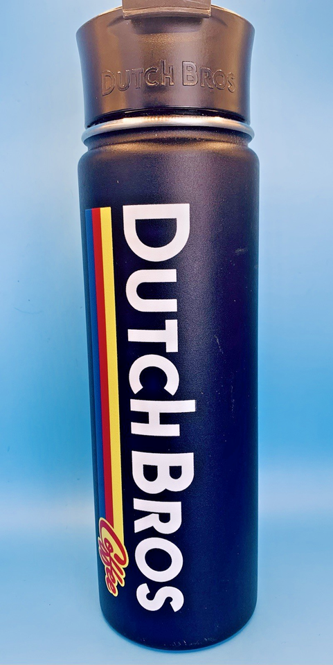 Dutch Bros Coffee Stainless Steel Insulated 20 oz Tall Black Tumbler ...