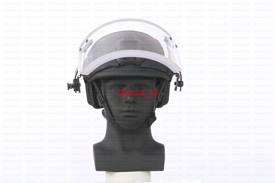 IN US!! Bulletproof Fast Helmet Face Shield NIJ IIIA Ballistic Helmet ...