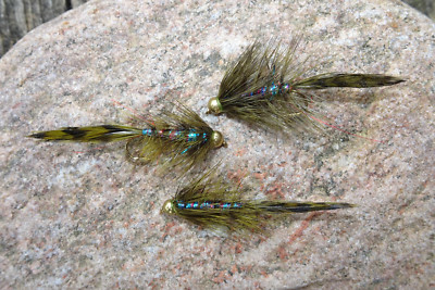 3 St. Goldkopf TROUT-BUSTER Streamer # 8 Forellen-Killer-See-Teich-Fluß ...