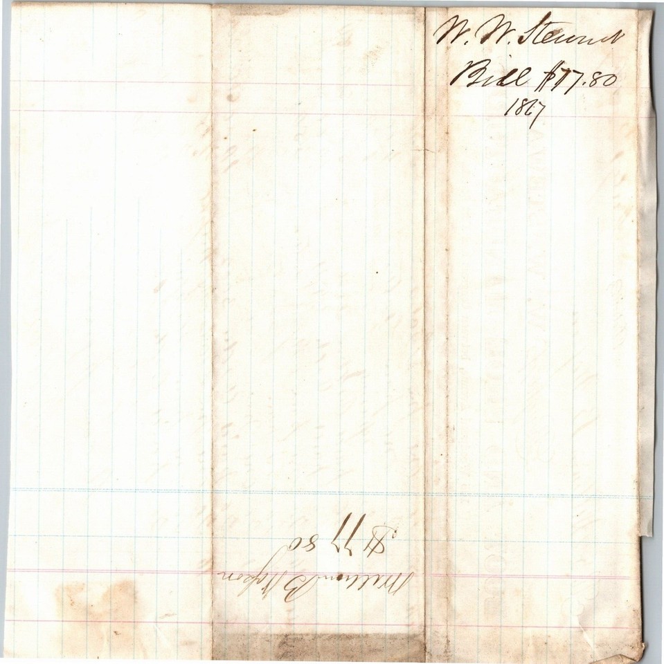 Detroit Letterhead W.W. Stewart Boot and Shoe Manufacturer 1867 | eBay