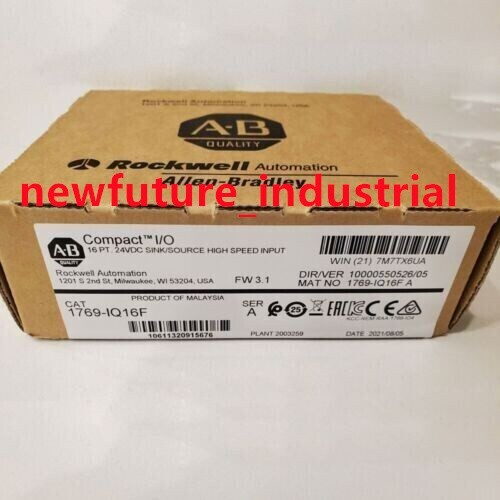 New Factory Sealed AB 1769-IQ16F SER A CompactLogix 16 Pt 24VDC I/O ...