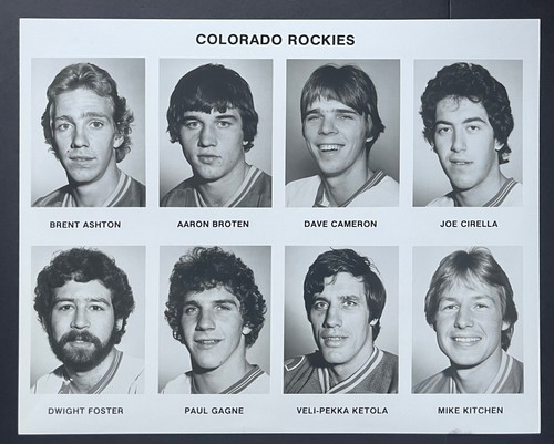 1981-82 Colorado Rockies Team Issued Photo Sheet NHL Hockey Set Of 4 | eBay