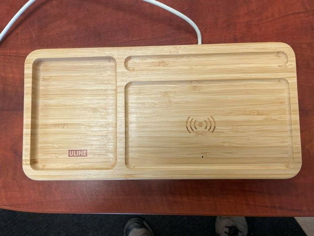 Uline Wireless Bamboo Charger H-8063 for sale online | eBay