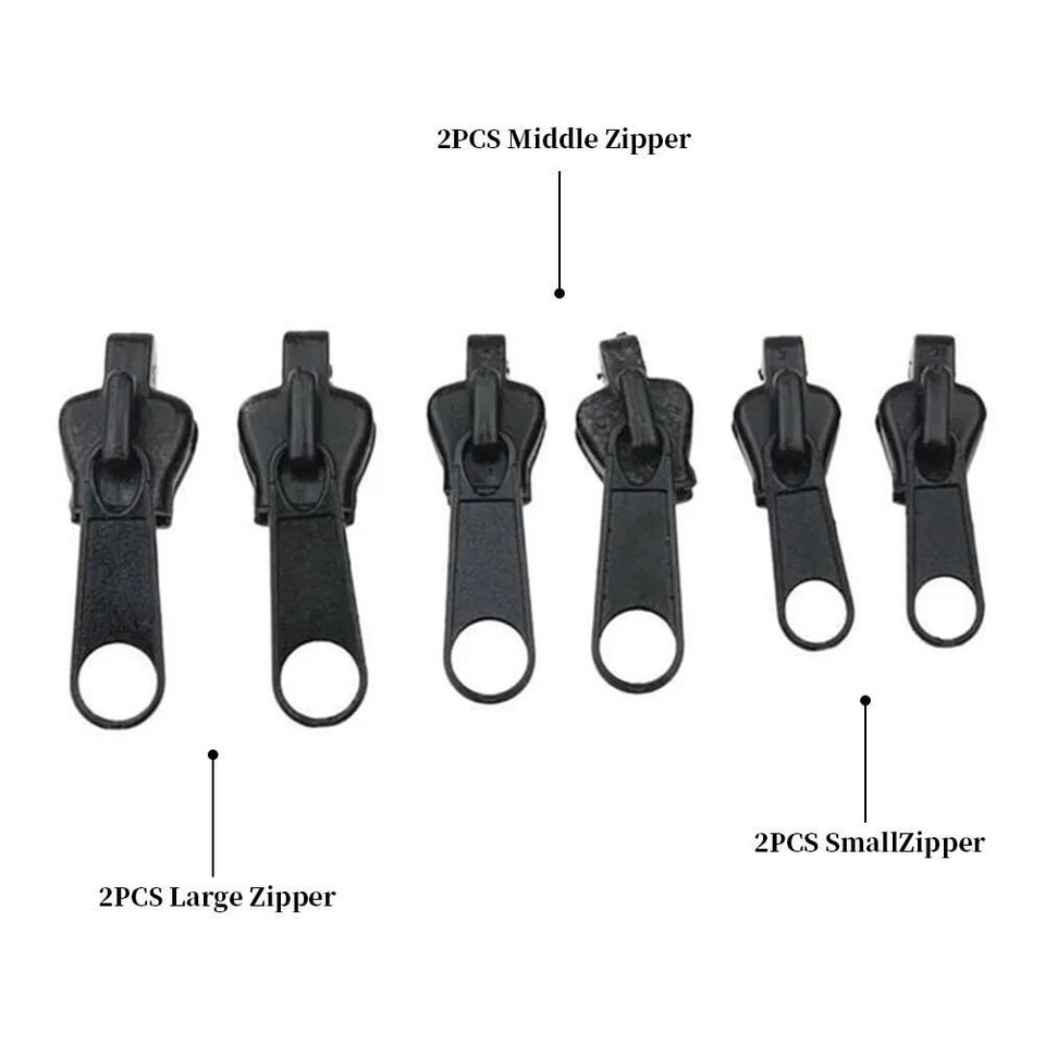 Universal Instant Zipper Fix Wear Repair Kit Replacement Zip Slider ...