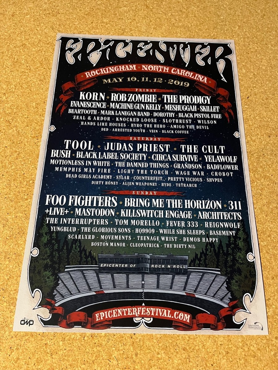 Lineup Epicenter Festival