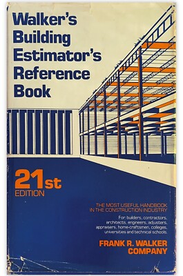 Walker's Building Estimator's Reference Book 21st edition Frank R ...