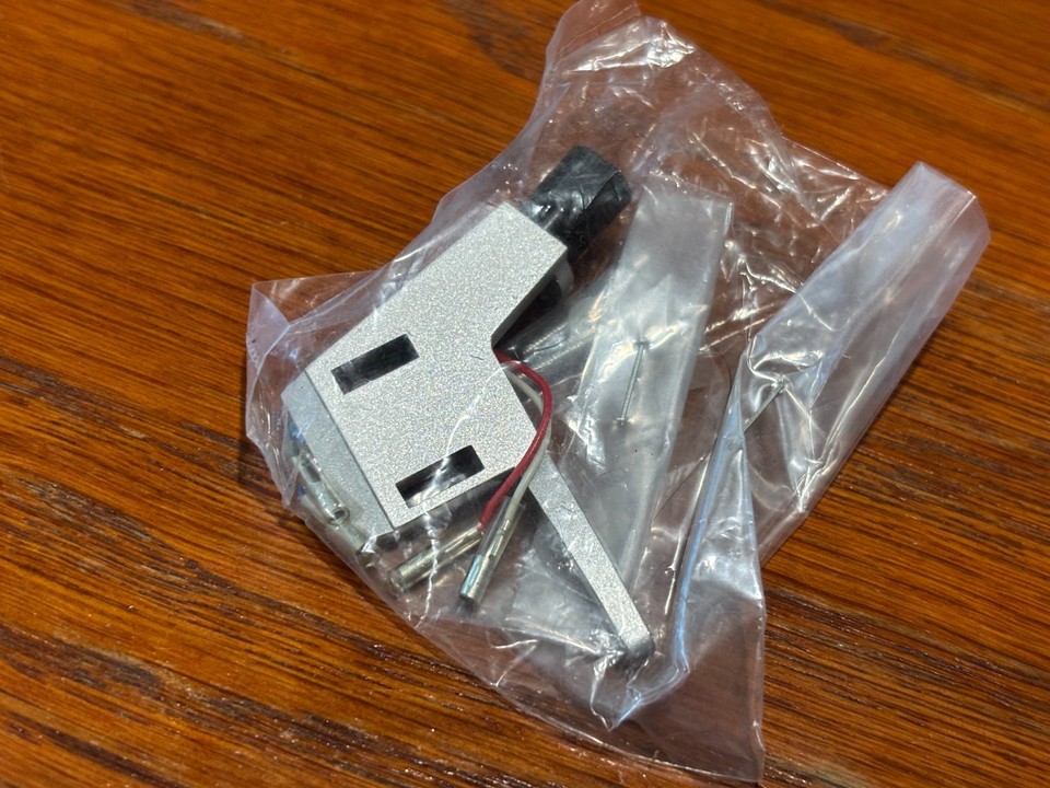 Turntable Parts - Straight Tone Arm Headshell w/ Wires & Hardware ...