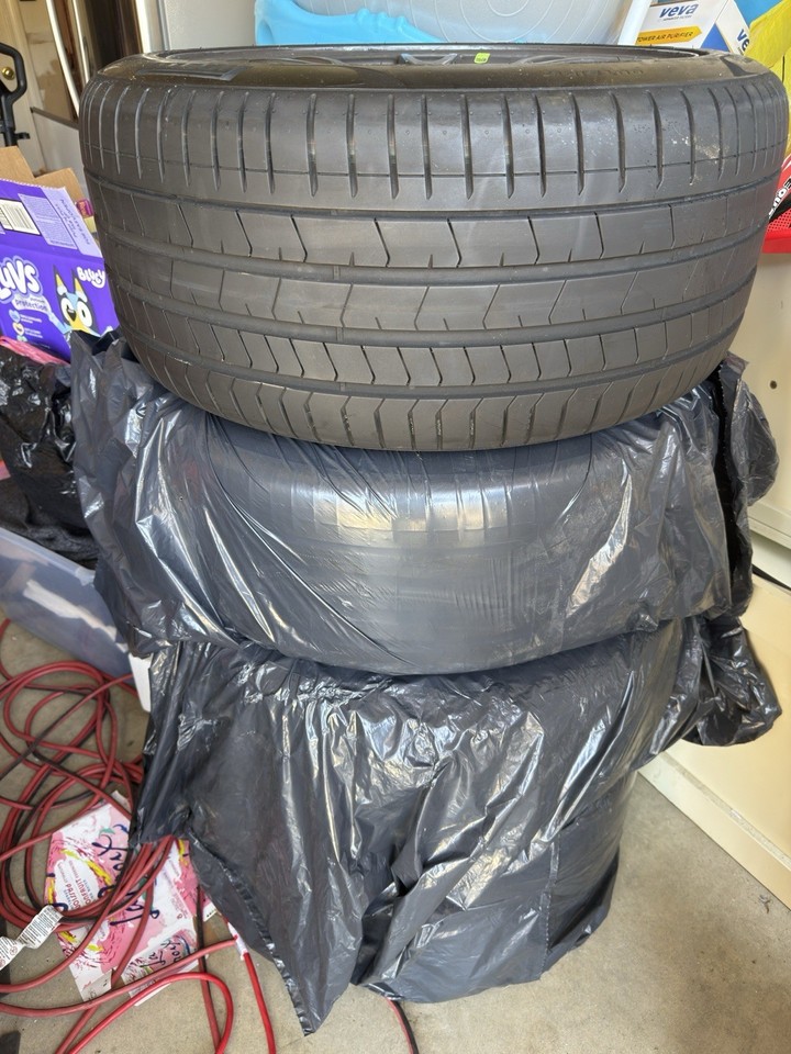 Tesla Model S Plaid OEM Tempest Wheels With Pirelli P-Zero Tires | eBay