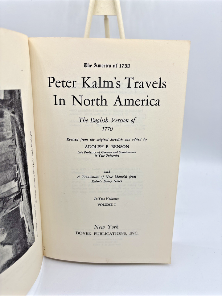 The America of 1750 Travels in North America vol 1 by Peter Kalm | eBay