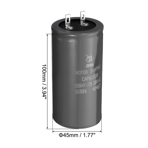 2 Pcs Motor Start Capacitor 200uf 300V 50/60Hz CD60 Running Starting | eBay