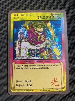 Cannabeast Gaming TCG (Hikari) Trunks Funk Dragon Ball Z Rare Holo 81/ ...