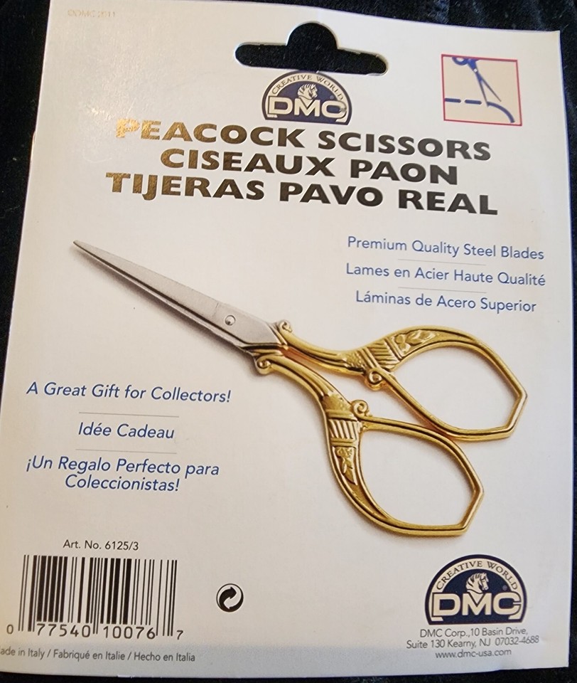Peacock Embroidery Scissors 4 Inch-Gold Plated 077540100767 | eBay