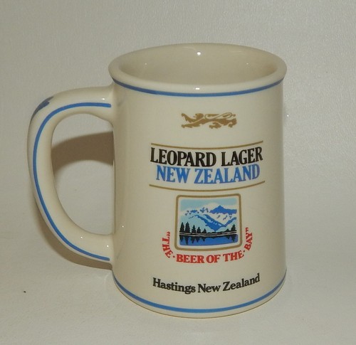 Vintage Franklin Porcelain Leopard Lager Beer Miniature Tankard Stein ...