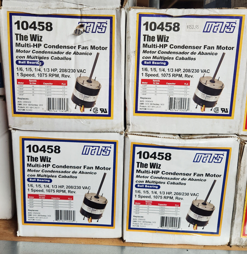MARS 10458 Condensor Fan Motor for Heat Pump Air Handler 208/230 volt ...