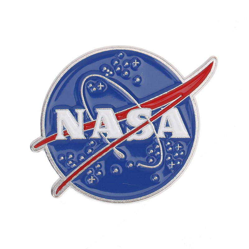 NASA Badge NASA Alloy Brooch Logo Badges Astronaut Space Clothes ...