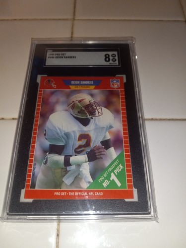 1989 pro set Deion sanders rookie card #486 sgc 8 | eBay