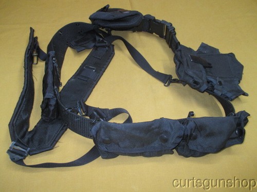 ITW Black Alice Web Gear Set with Pouches and Suspenders Size Large 30 ...