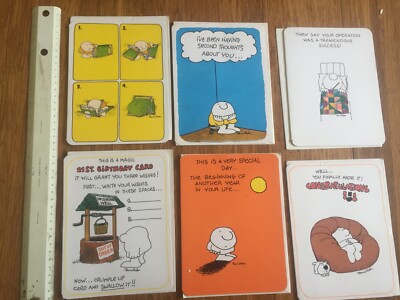 ZIGGY BY TOM WILSON VINTAGE GREETING CARDS BY SANDS X 6 UNUSED 1973 ...