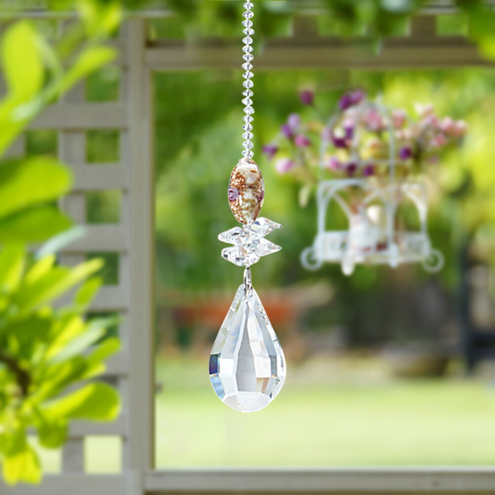 Crystal Pendant Prism Colorful Beads Hanging Drop Home Decor ...