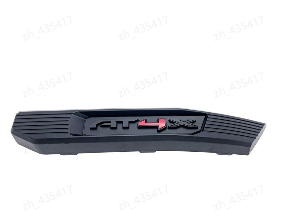 Matte RED Front Bumper Grille AT4X Emblem Fit GMC 2022 - 23 Sierra 1500 ...