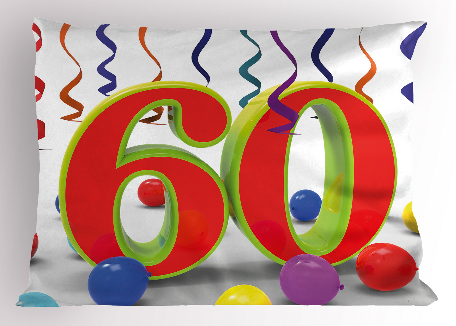 60e anniversaire Taie d'oreiller parti tourbillons | eBay